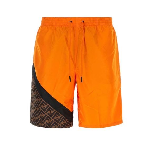 Fendi | Swim | Fendi Orange Polyester Swimming Shorts | Poshmark